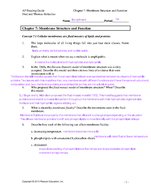 AP bio chapter 8 metabolism - Fred and Theresa Holtzclaw - Studocu
