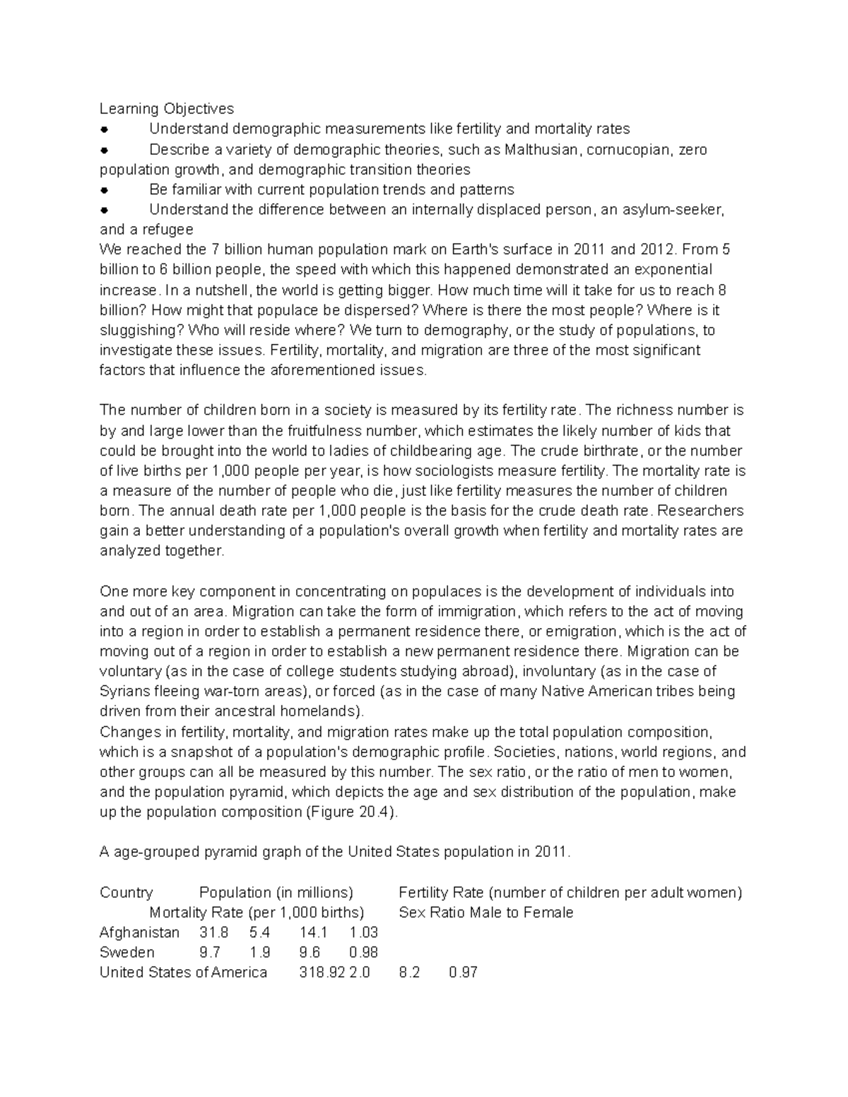Chapter 19.4-19.5 Notes Full Chapter - Learning Objectives Understand ...