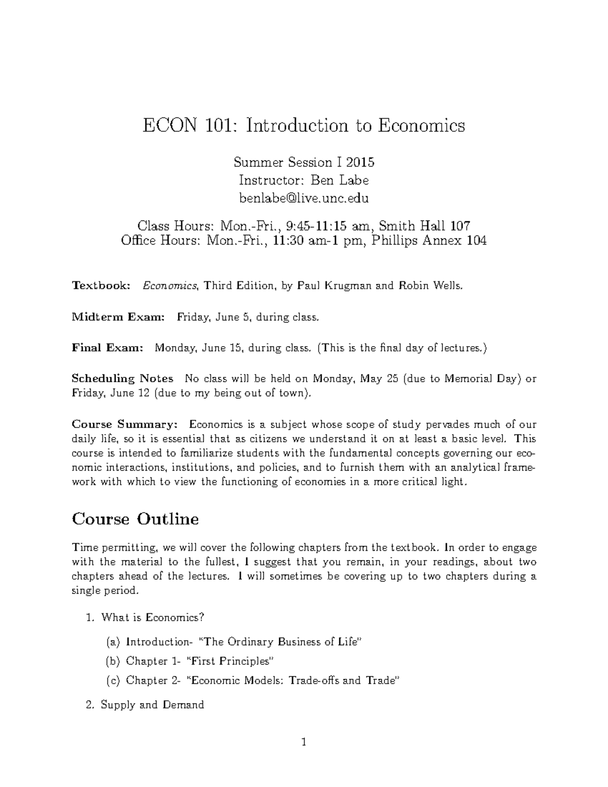 101Labe SS 12015 - ECON 101: Introduction to Economics Summer Session I ...
