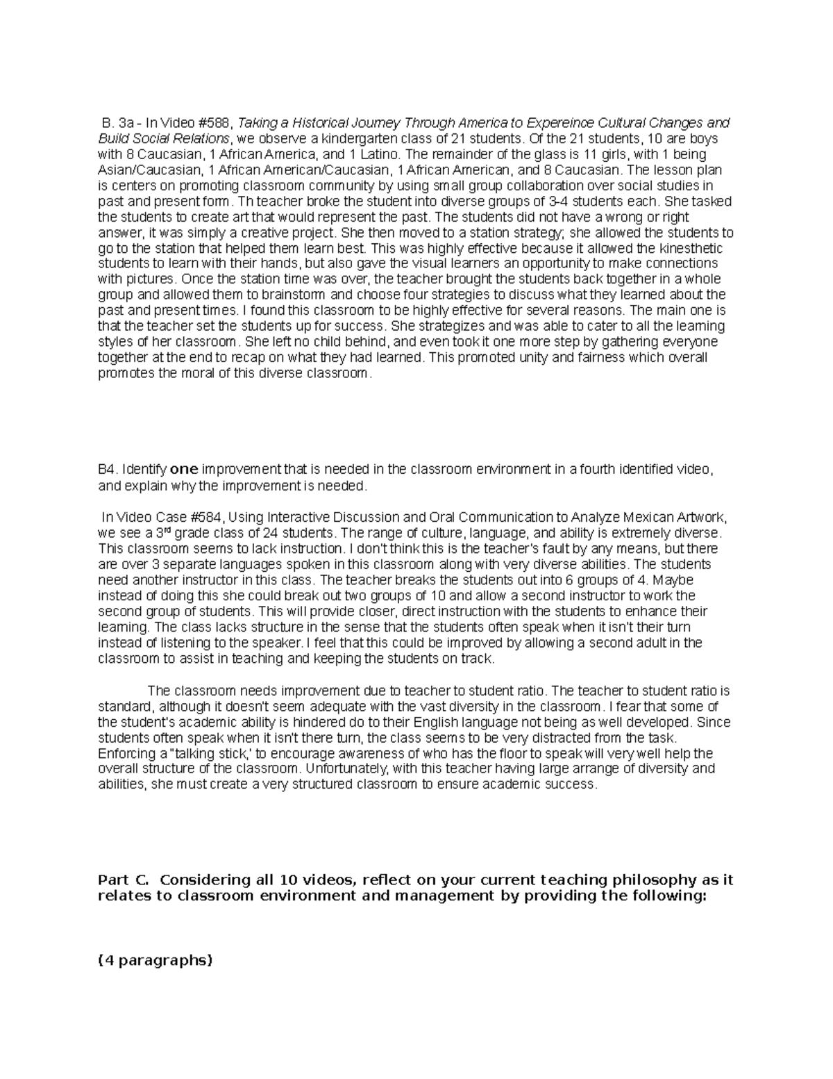 Task 4. part 2 C572 - Task 4 part 2 - B. 3a - In Video #588, Taking a ...