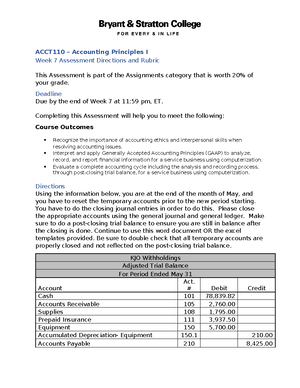 Acct-110+W2++Journalization,+Posting,+and+Trial+Balance+Assignment - Grading Criteria: W2 ...