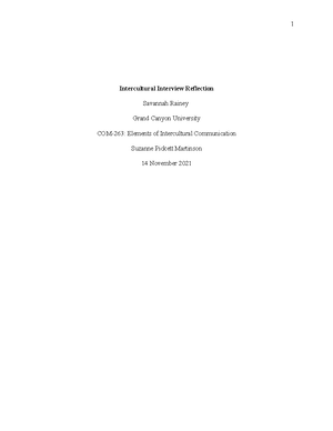 Cultural Communication Practices Paper Proposal - Name Ms. ... COM 263 ...