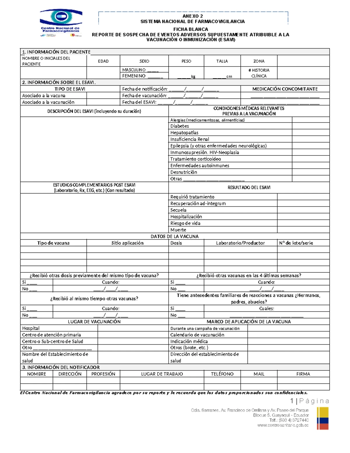 Modelo de informe FEM - report - LA FAMILIA Atención Medicina General ...