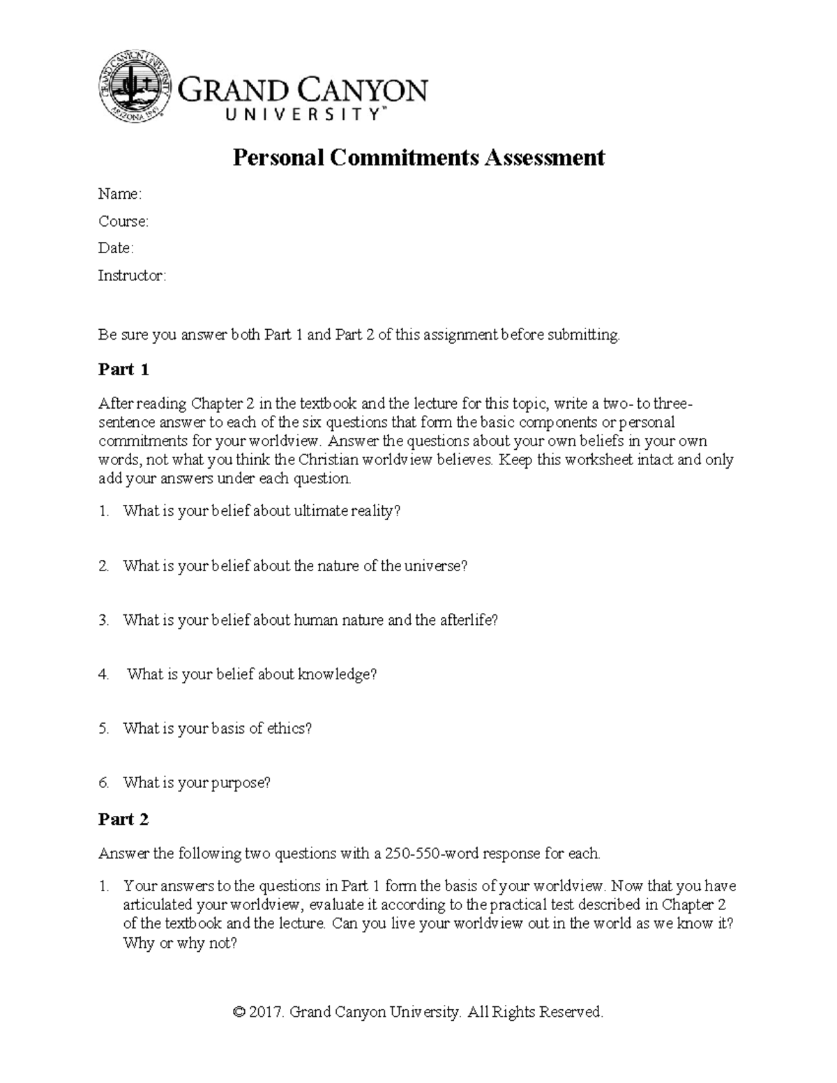 Cwv-101-301-rs-t1personalcommitmentsassessment copy 2 - Personal ...
