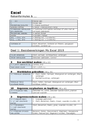 Office basis - Excel - Cursus - Excel Basis Opleiding ...