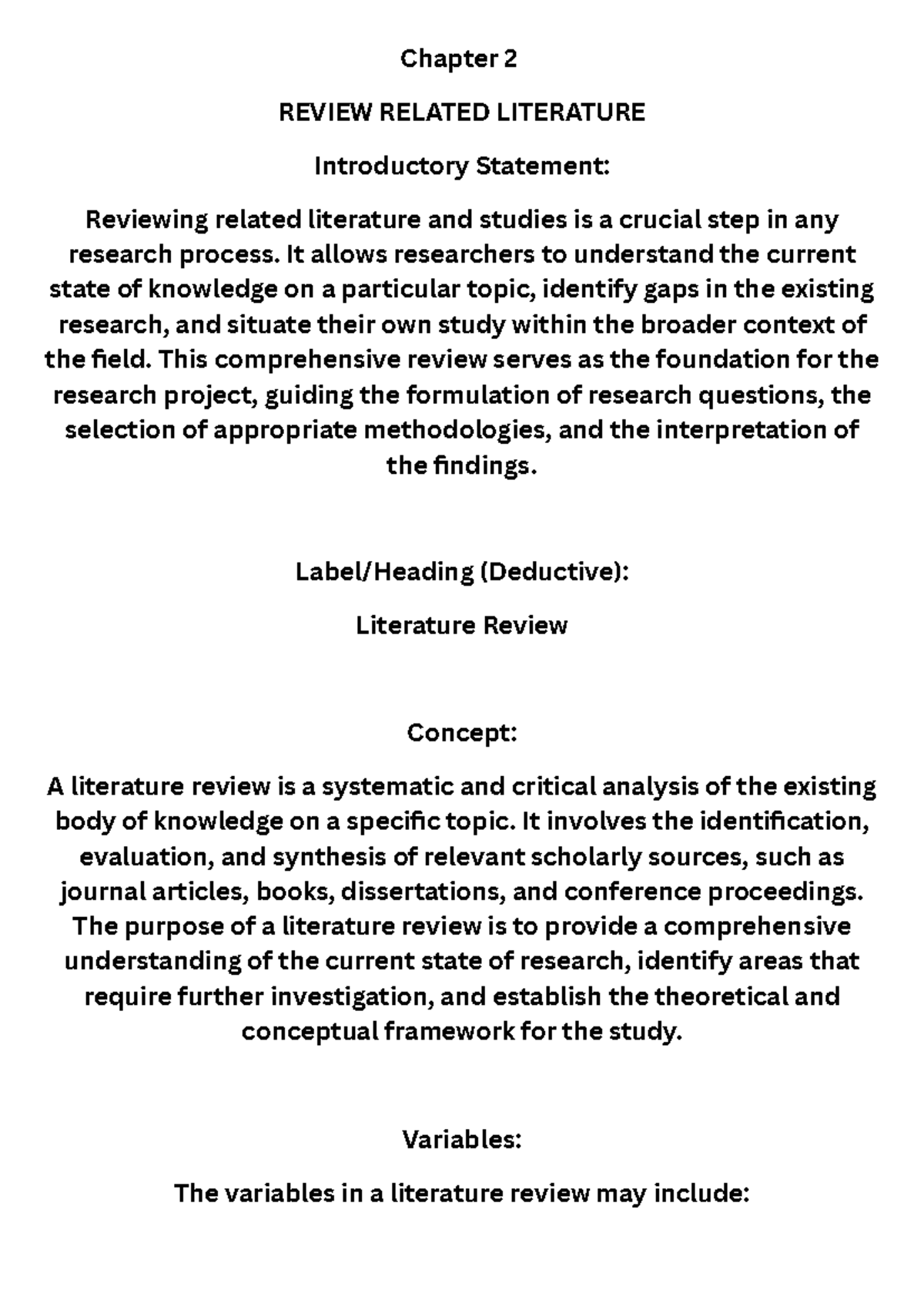 Research- Methodology - Chapter 2 REVIEW RELATED LITERATURE ...