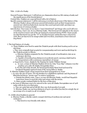 Informative Presentation Notes - Informative Presentation Speaking ...