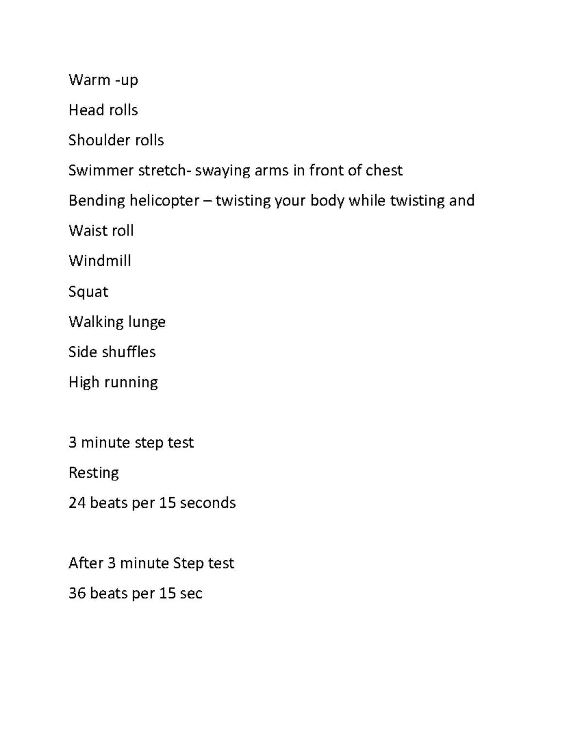 Warm up - It is a warm up for Physical Education Students - Warm -up ...