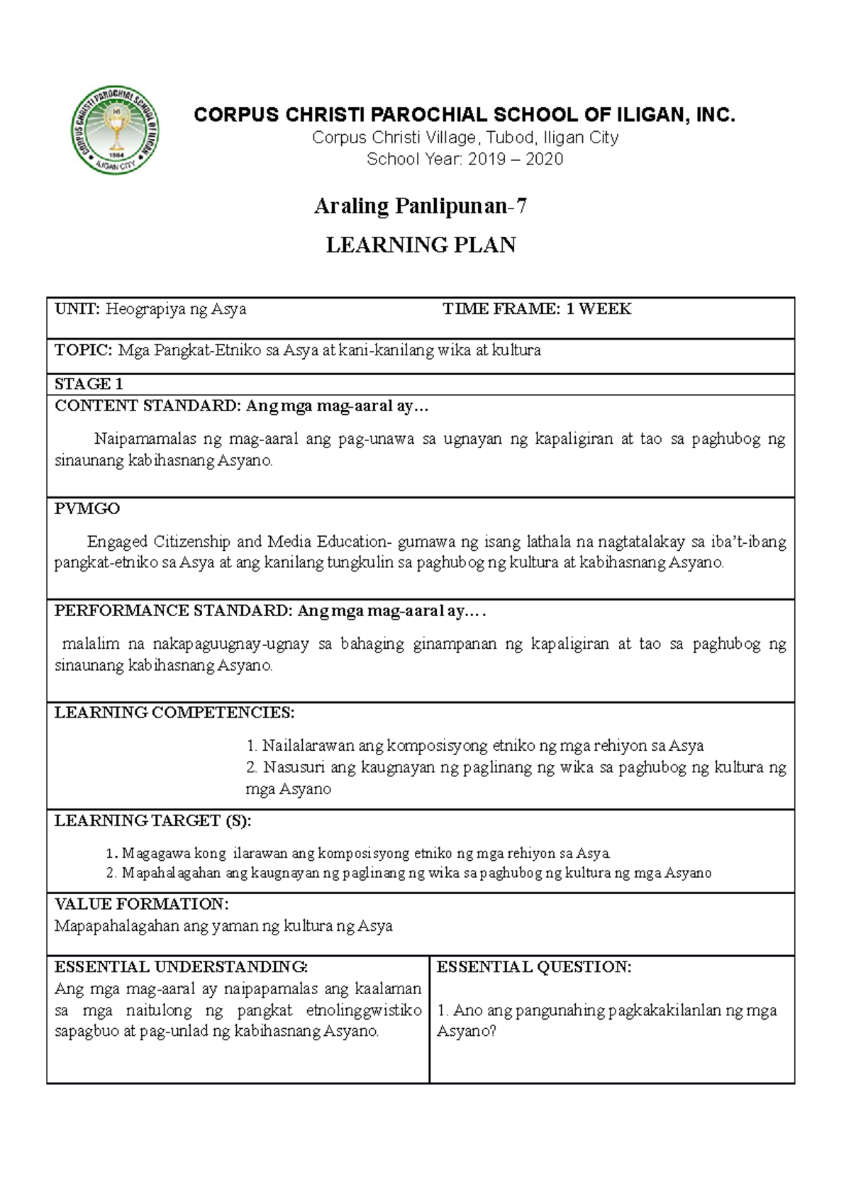 LP Lesson 4 - Final notes for teaching lectures and discussion for ...