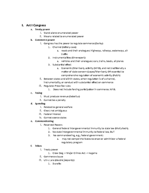 Con Detailed Outline - Table of Contents Preamble & 2nd Amendment ...
