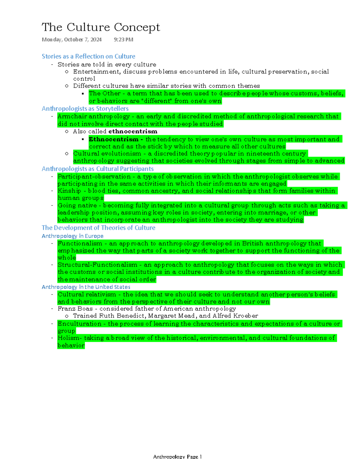 Chapter 2: The Culture Concept - Stories as a Reflection on Culture ...