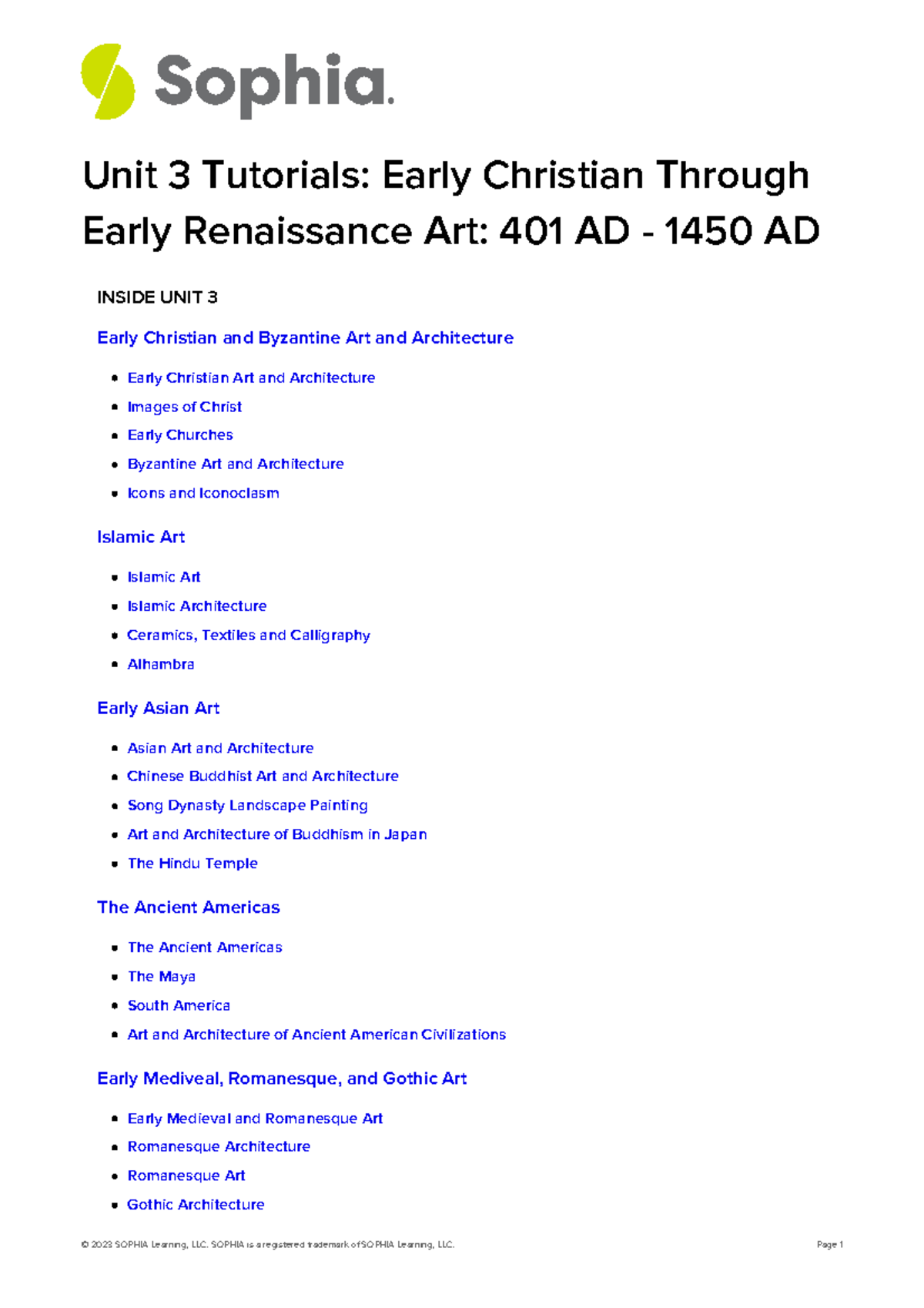 World Cultures I Unit 3 tutorials - Unit 3 Tutorials: Early Christian ...