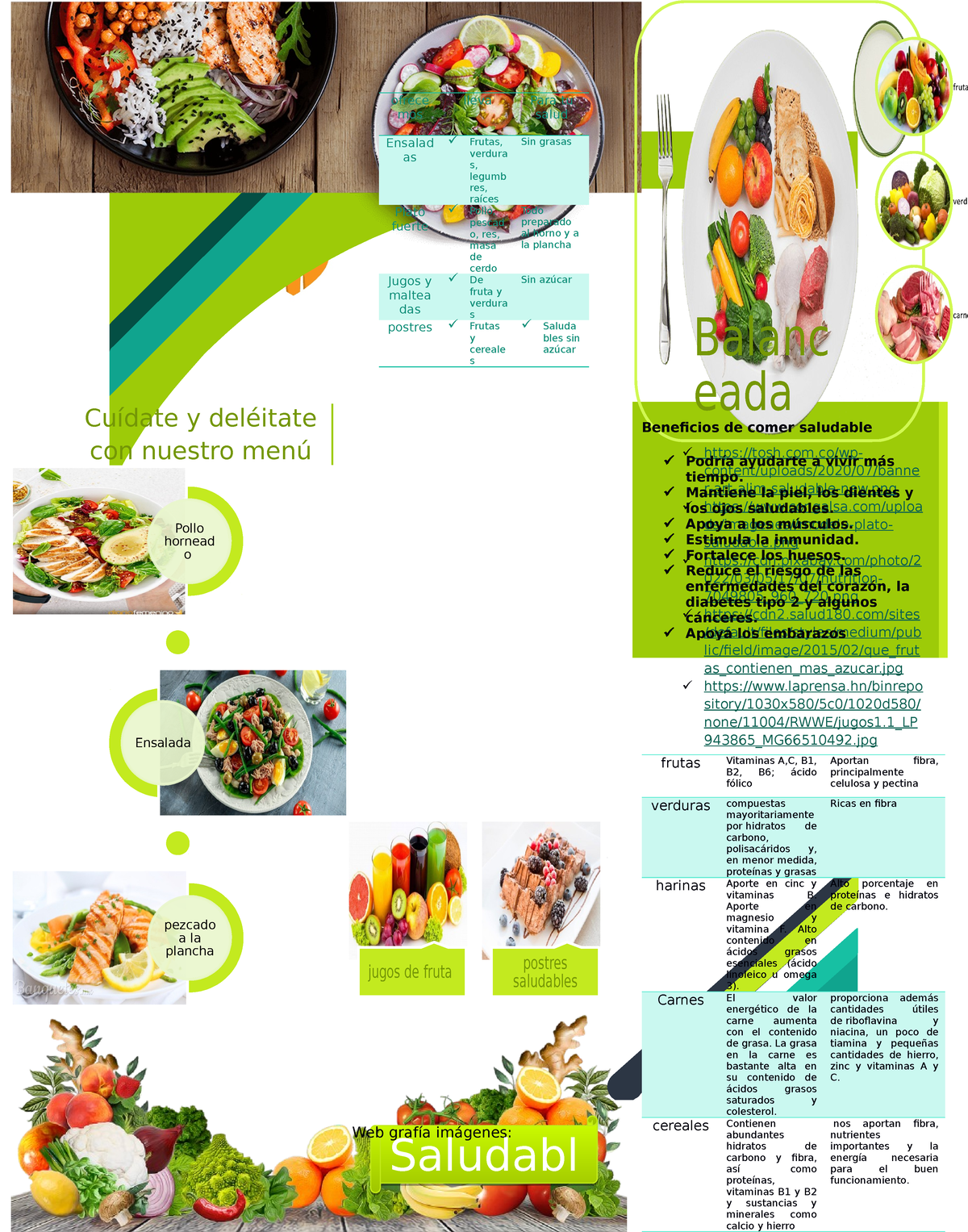 Aplicando diseño en word - Pollo hornead o Ensalada pezcado a la ...