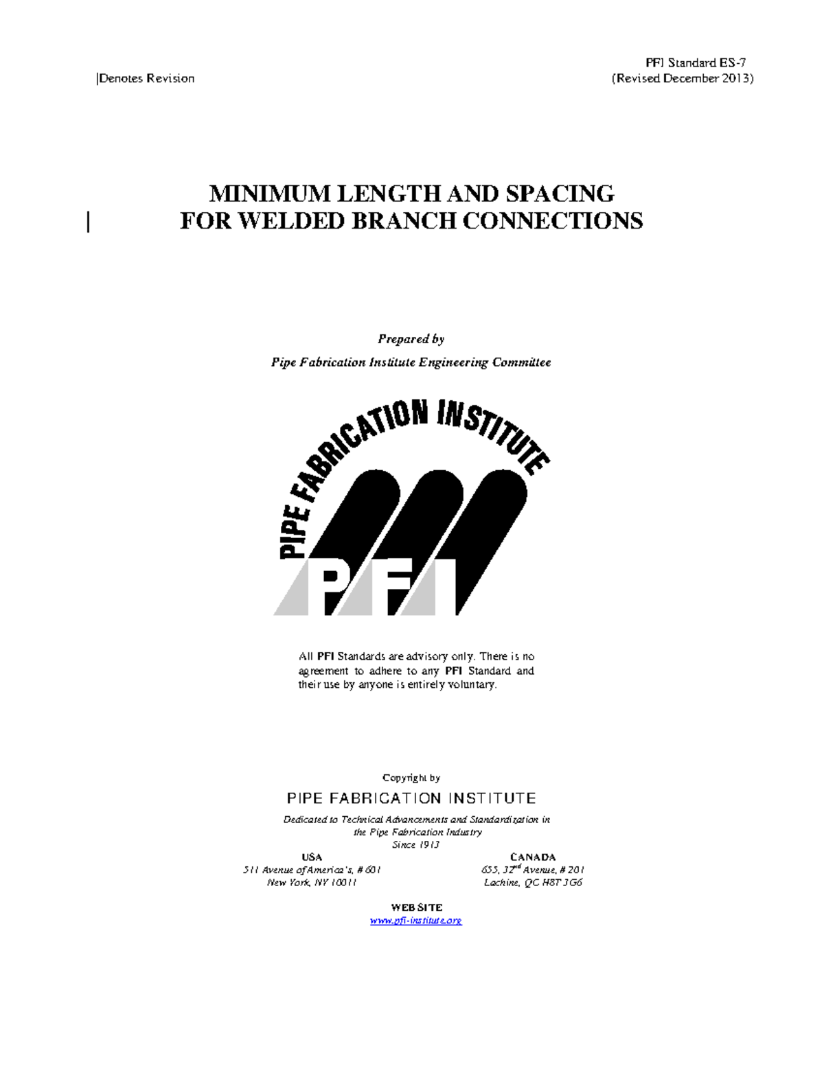Pfi-standard-es-7-2013 compress - |Denotes Revision (Revised December ...