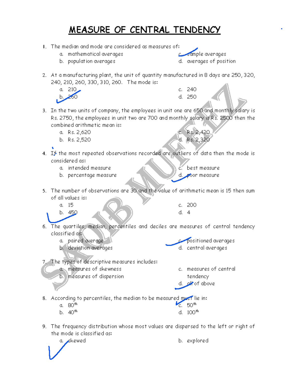 Measure OF Central Tendency - MEASURE OF CENTRAL TENDENCY The median ...