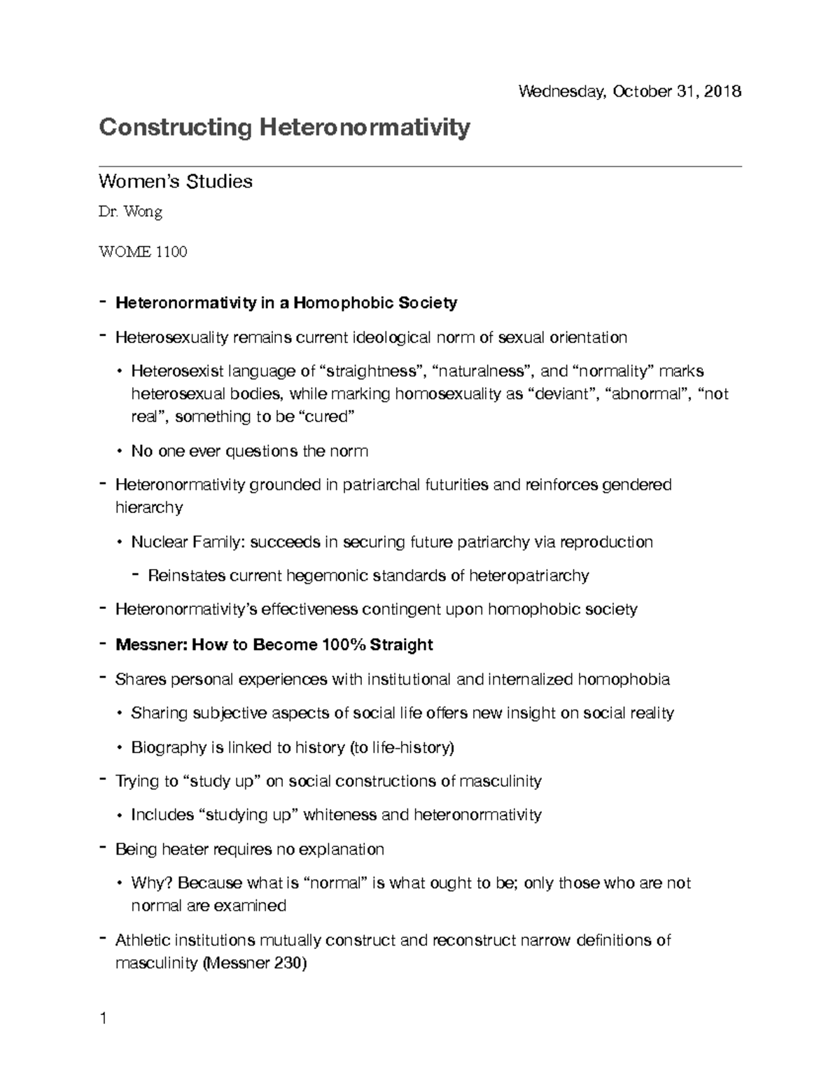 Constructing Heteronormativity - Constructing Heteronormativity Women’s ...