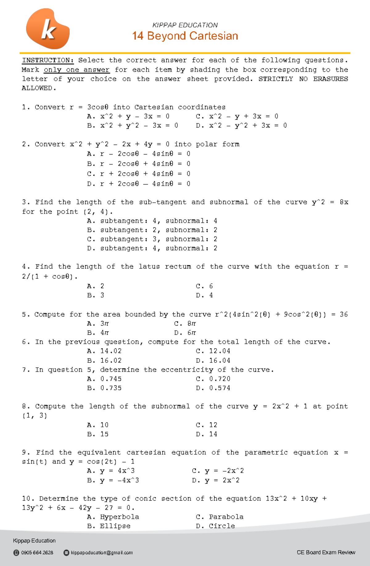 Kippap-Handout-MSTE (14 Beyond Cartesian) - KIPPAP EDUCATION 14 Beyond ...