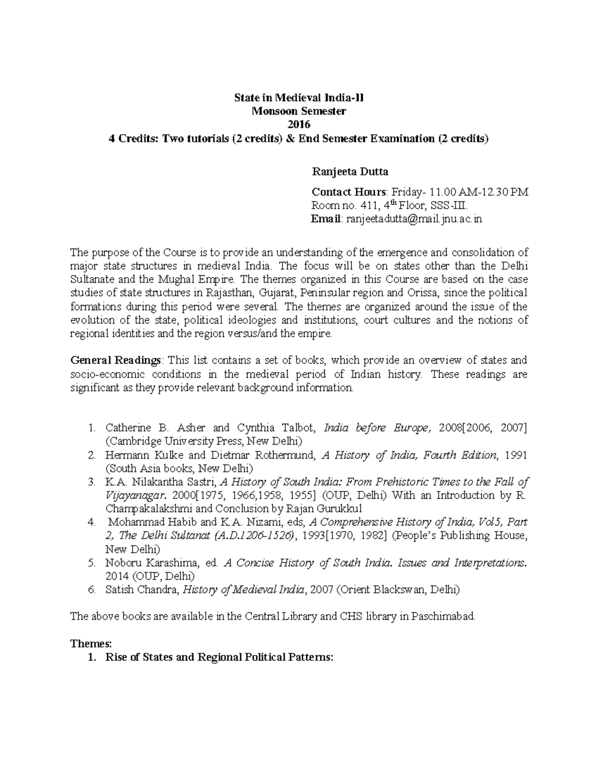 17 - Valuable short note - State in Medieval India-II Monsoon Semester ...