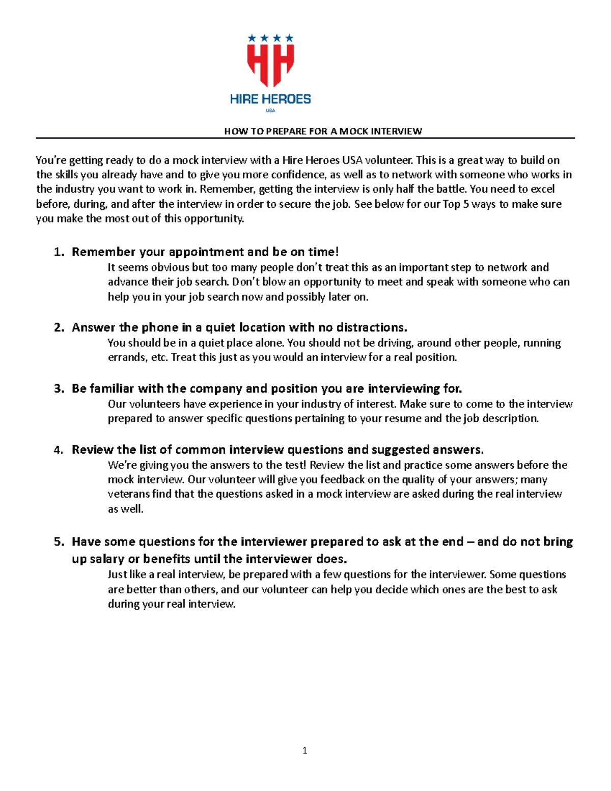 5 Tips to Prepare for a Mock Interview - HOW TO PREPARE FOR A MOCK ...