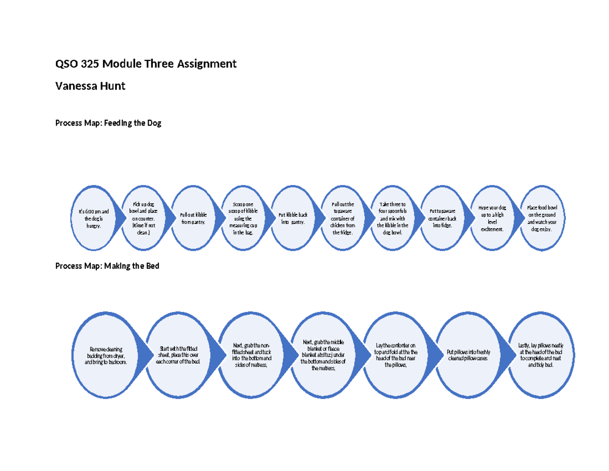 QSO 325 Module Three Assignment - QSO 325 Module Three Assignment Vanessa Hunt Process Map ...