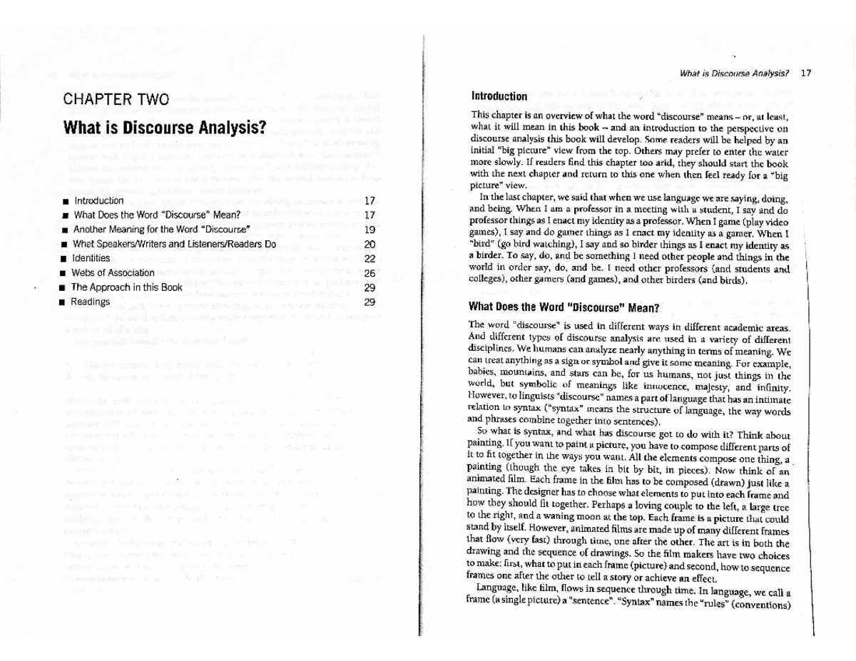 Gee 2014 Discourse - Lecture notes 10 - ANTH 102 - Studocu