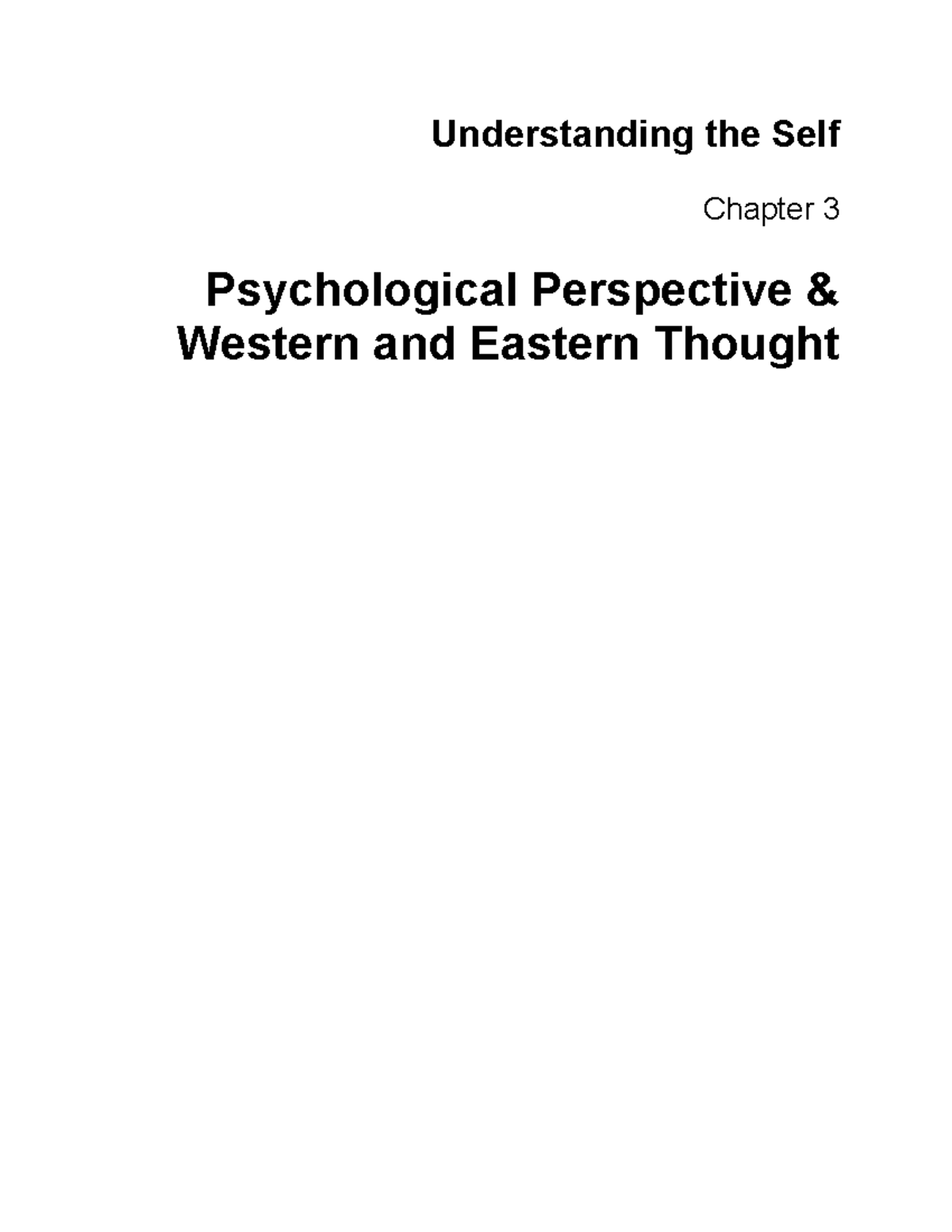 Lesson-3-UTS - just read it. - Understanding the Self Chapter 3 ...