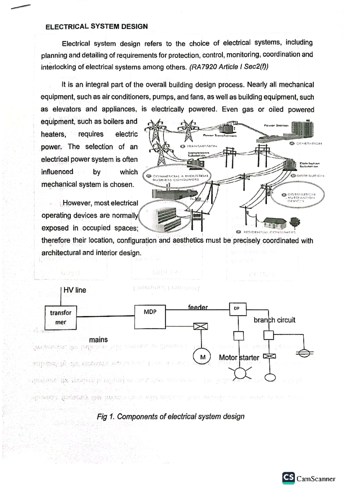 Electrical- System- Design - BS Electrical Engineering - Studocu