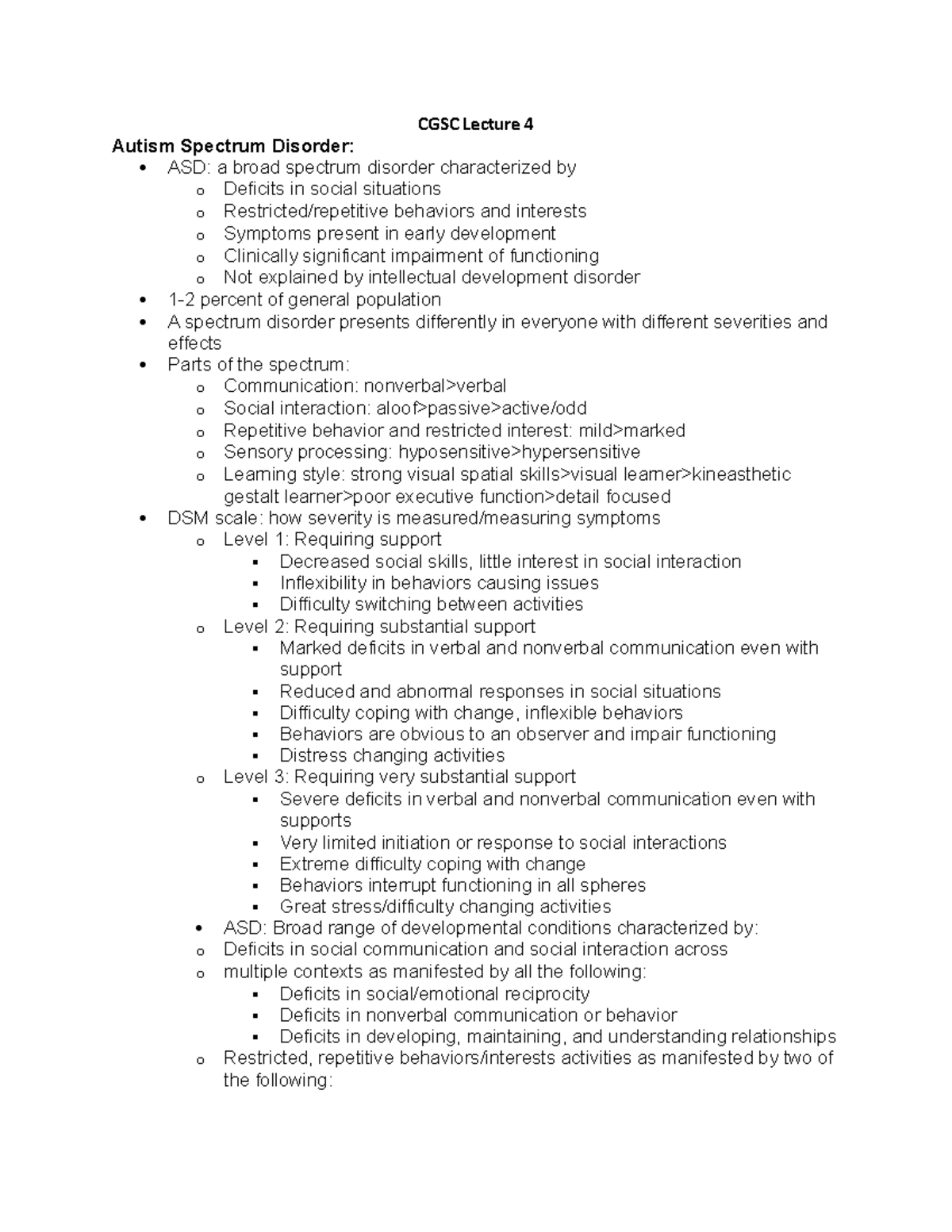 CGSC Lecture 4 - Studocu