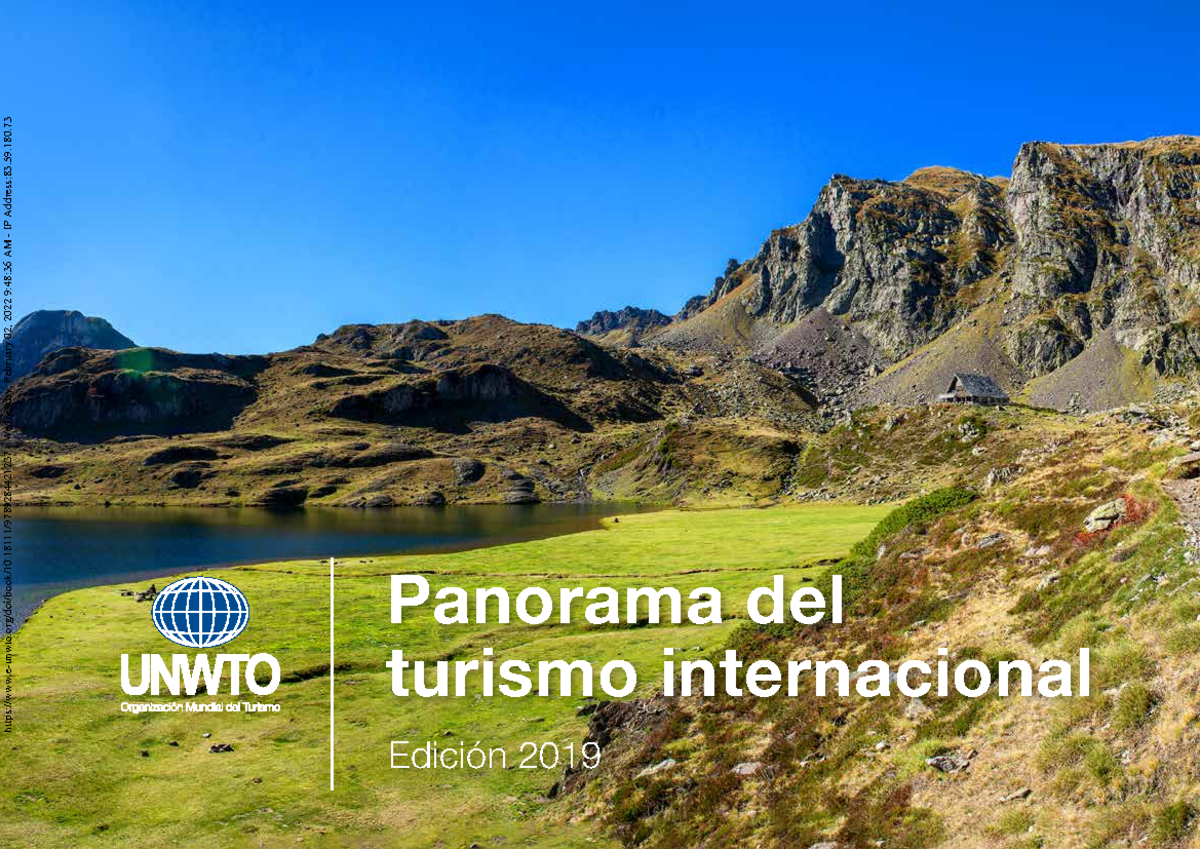 Panorama 2019 OMT - apuntes sobre la omg - Panorama del turismo ...