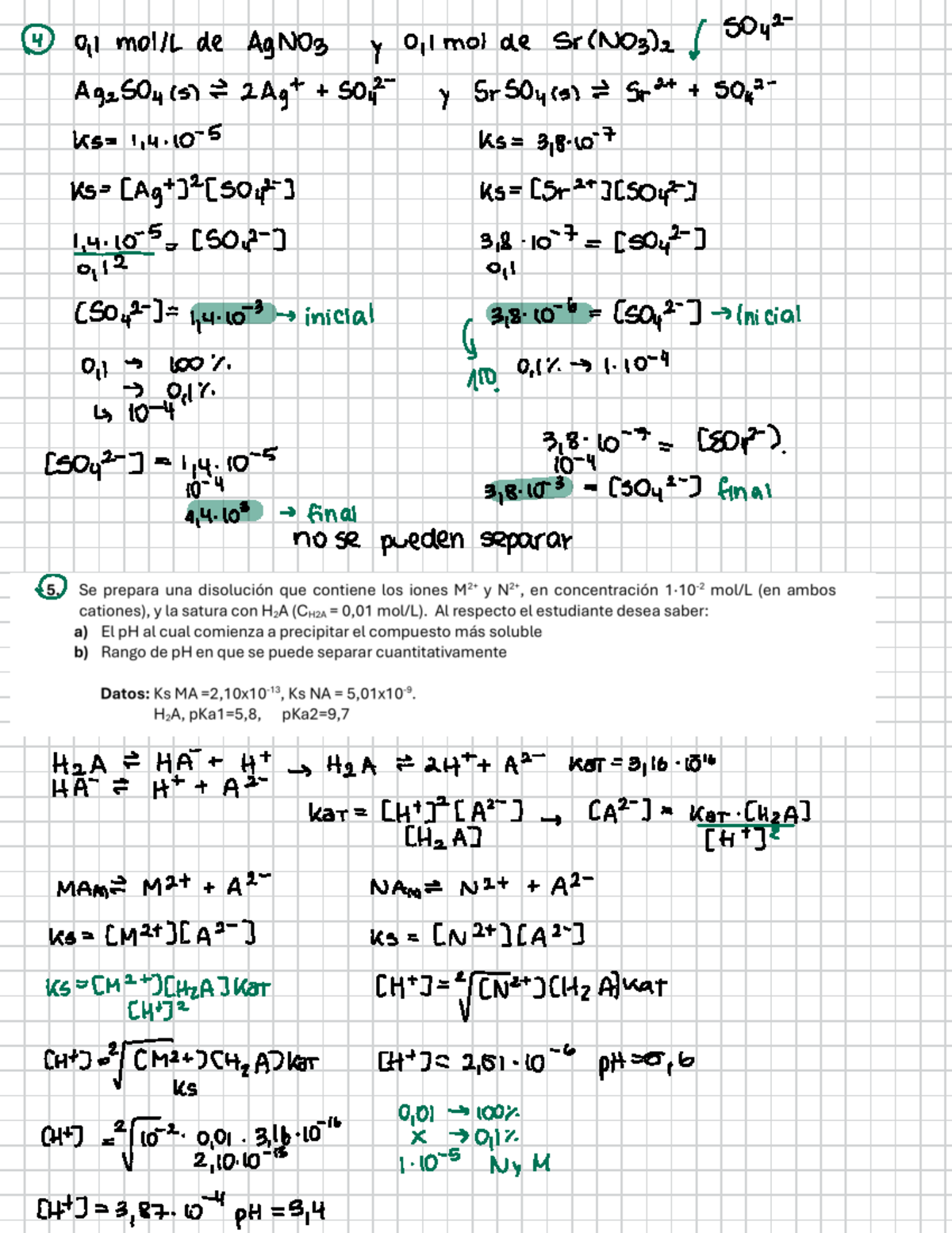 Solubilidad - & al mol/ de AgNOz y 0 , 1 mol de SuCNOglafS AgeSOy(s ...