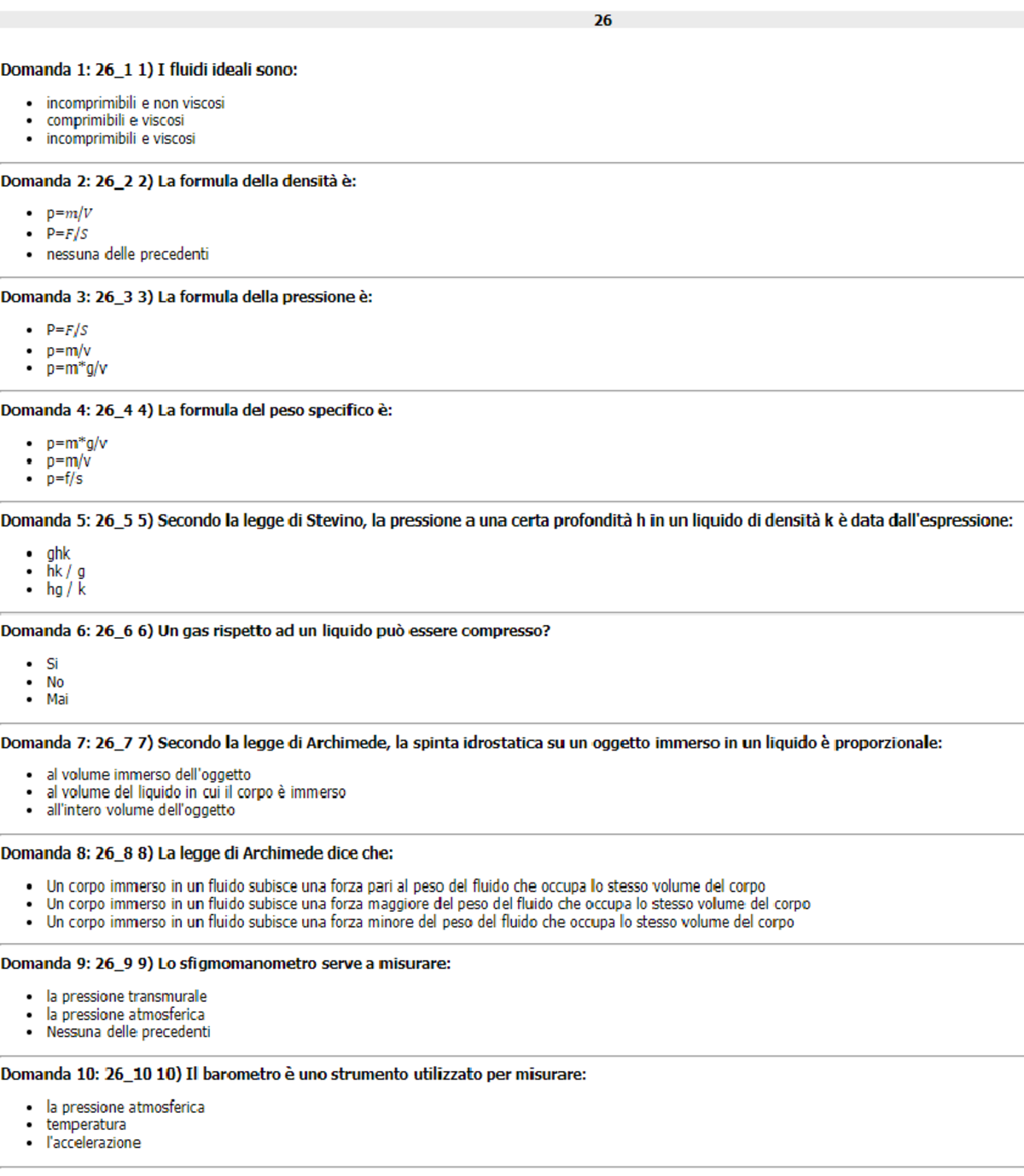 1-40 quiz - Fisica Medica - Studocu
