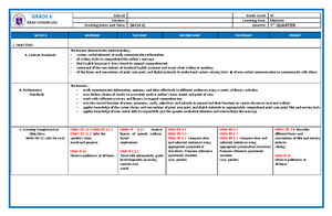 COT DLP Science 6 Earth'S Rotation BY Master Teacher EVA M. Corvera - Grades 6 DAILY LESSON LOG ...