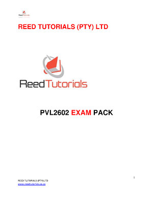 Assignment 2 - PVL2601 -Semester 2-2 - Question 1 Read the information ...