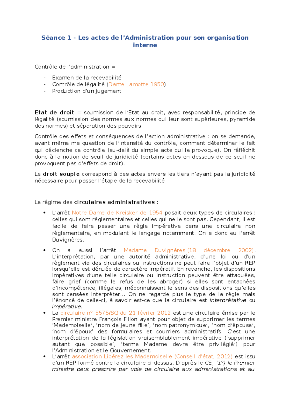 Cours conférence de méthode droit administratif (L2-S2) - Droit ...