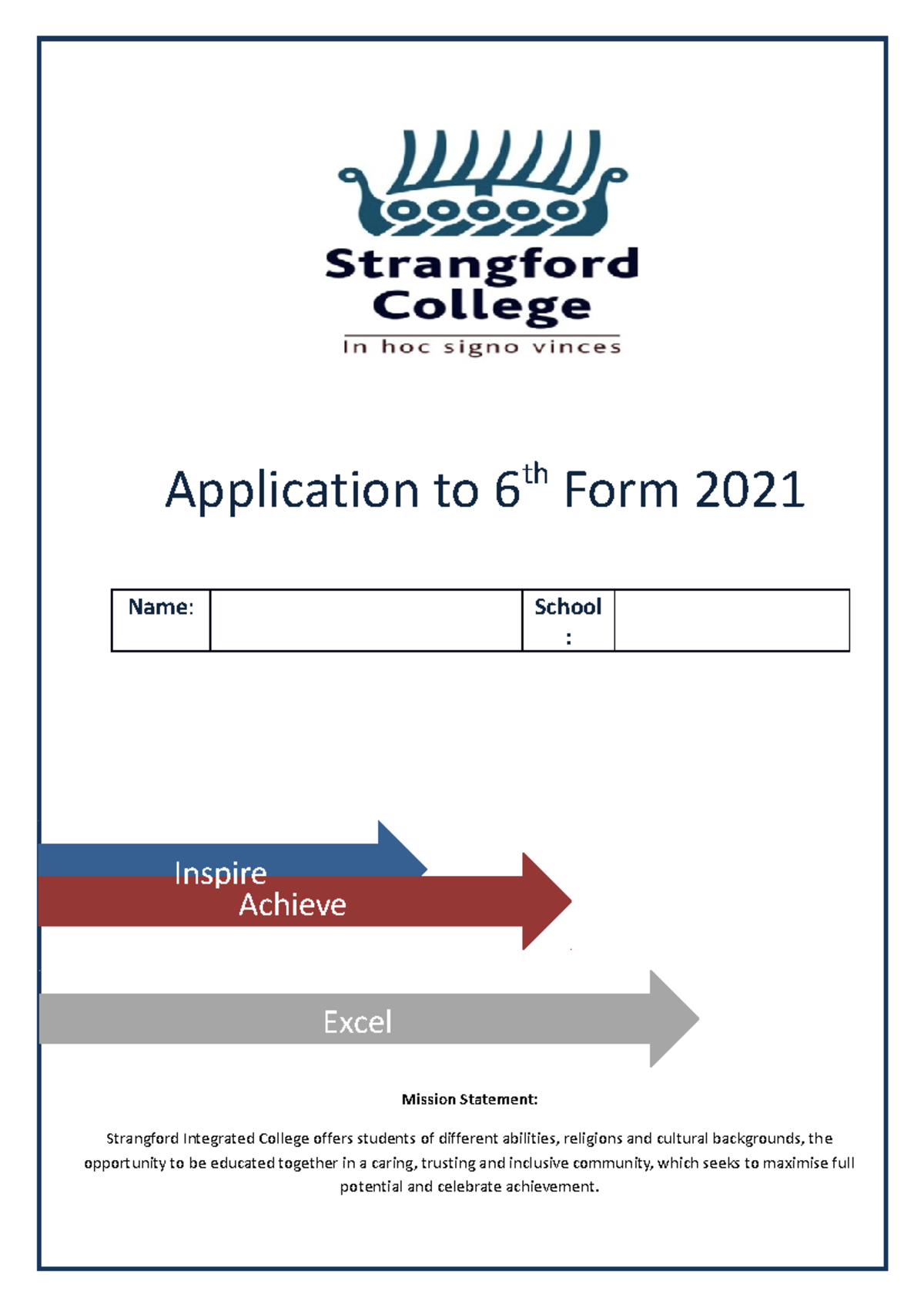 20210613120405 63 Strangford 6 th Form Application Form 202122 ...