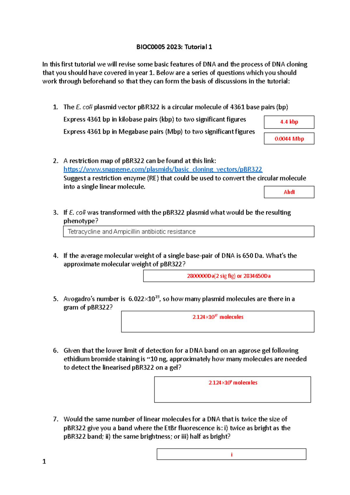 Tutorial 1 - BIOC0005 2023: Tutorial 1 In this first tutorial we will ...