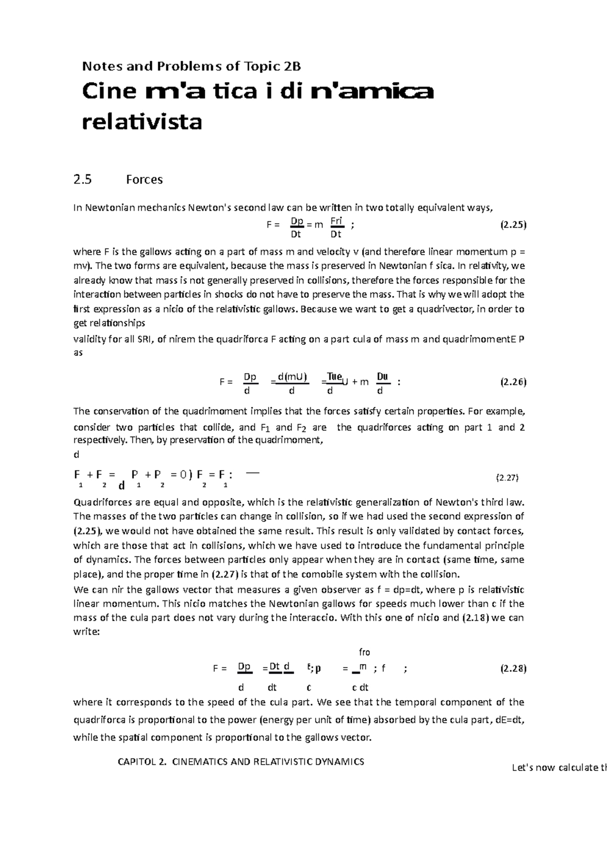 Notes And Problems Algebra Lineal Eng Topic 2b Mec Docx Notes And