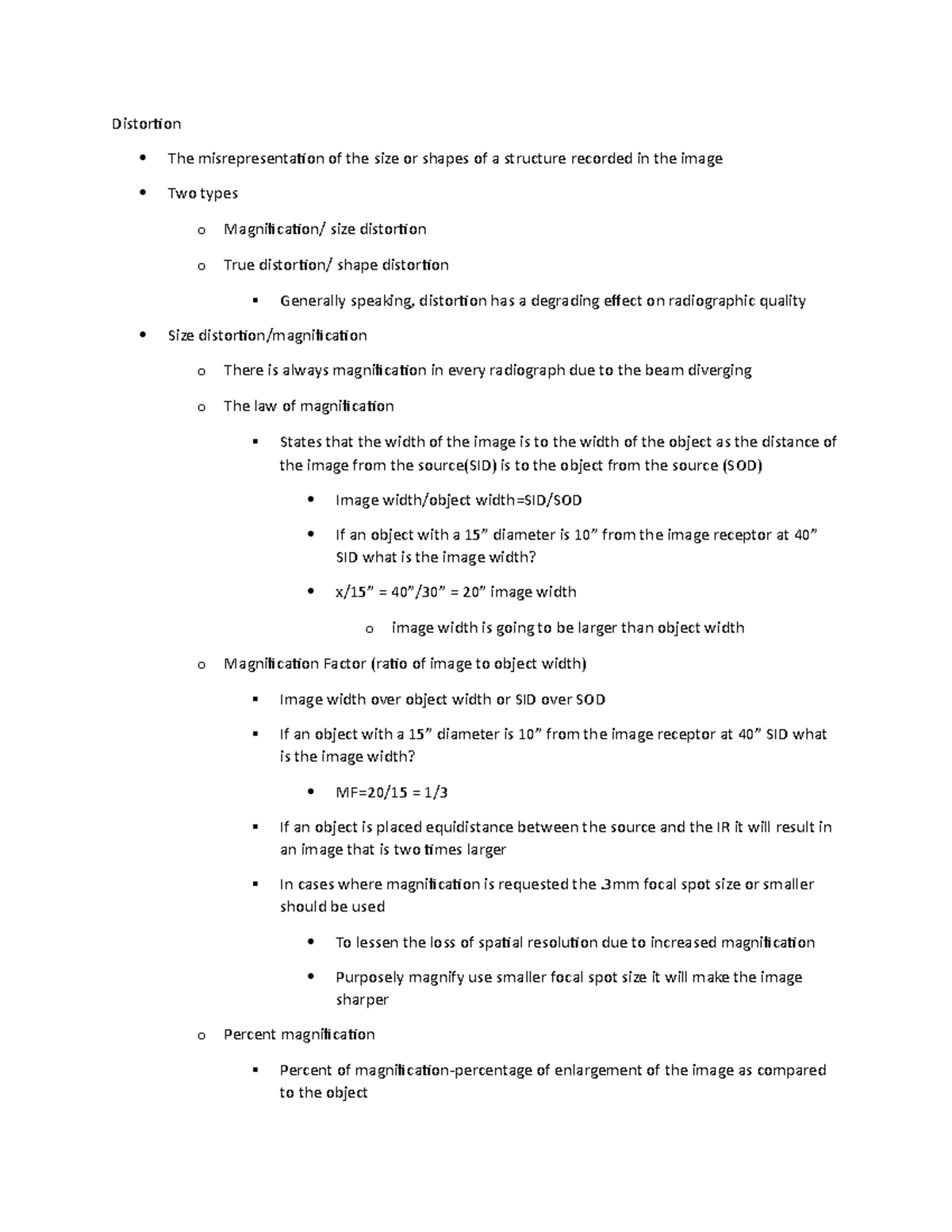 Distortion - Lecture notes 5 - Distortion The misrepresentation of the ...