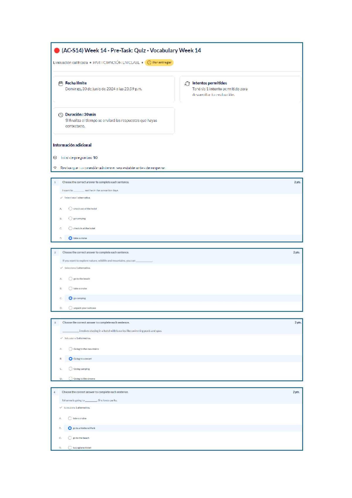 (AC-S14) Week 14 - Pre-Task Quiz - Vocabulary Week 14 - Week 14 Quiz ...