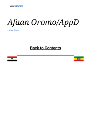 Afaan Oromo Chapter 04 - Wikibooks, open books for an open world - Afaan Oromo/Chapter 04