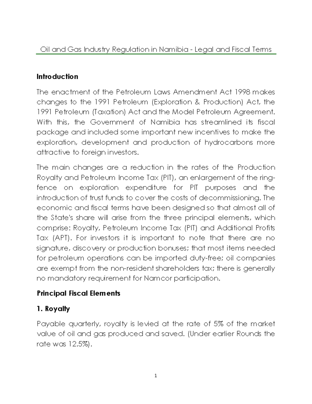 Oil and Gas Sector Regulation - OiI and Gas Industry Regulation in ...