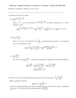 Exam1 Practice B answers - Answers: Sample Problems B for Exam 1 ...