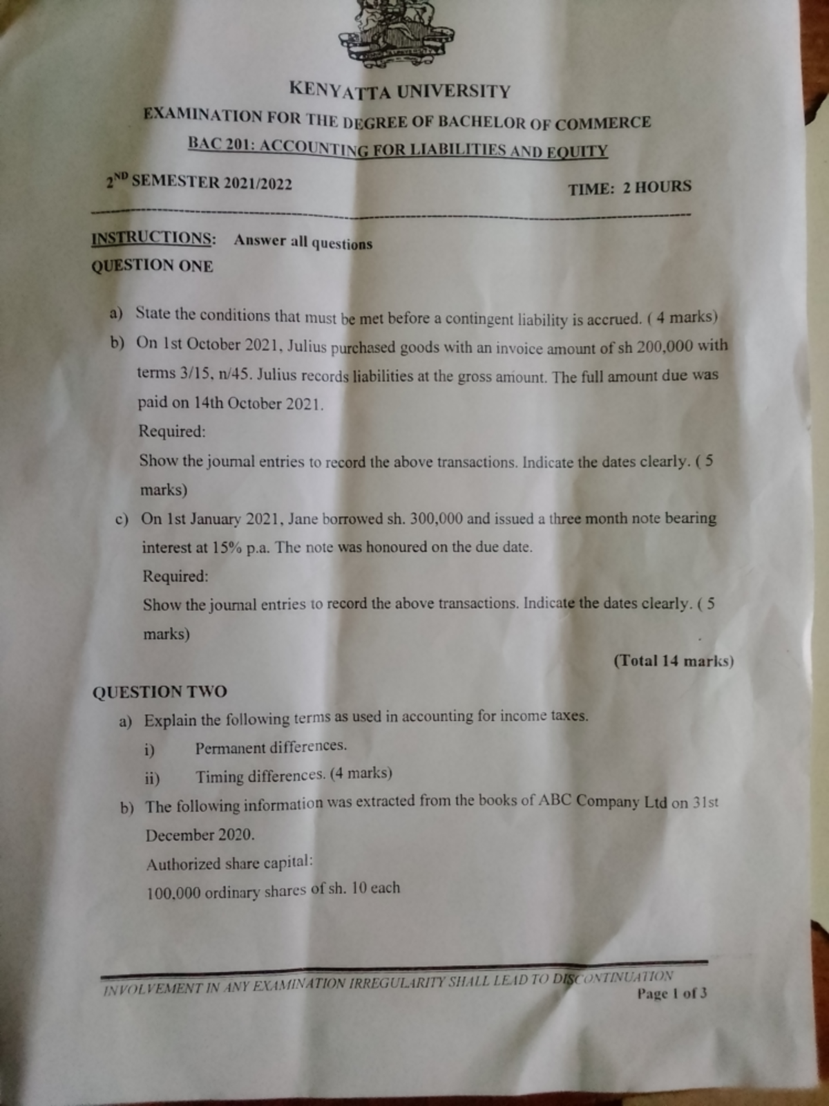 BAC 201 Liabilities - Dr.Rubua - Accounting for Liabilities and Equity ...