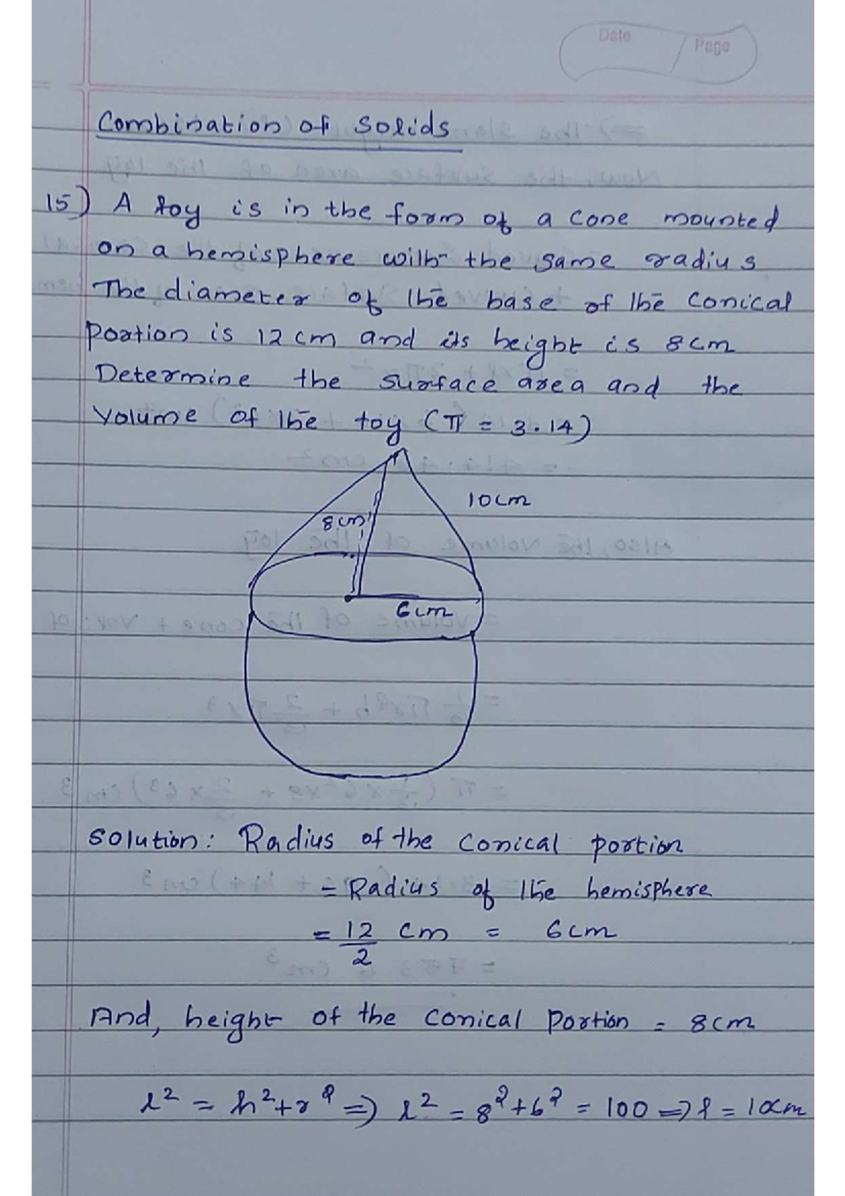 Combination cylinder - useful - Mathematics - Studocu