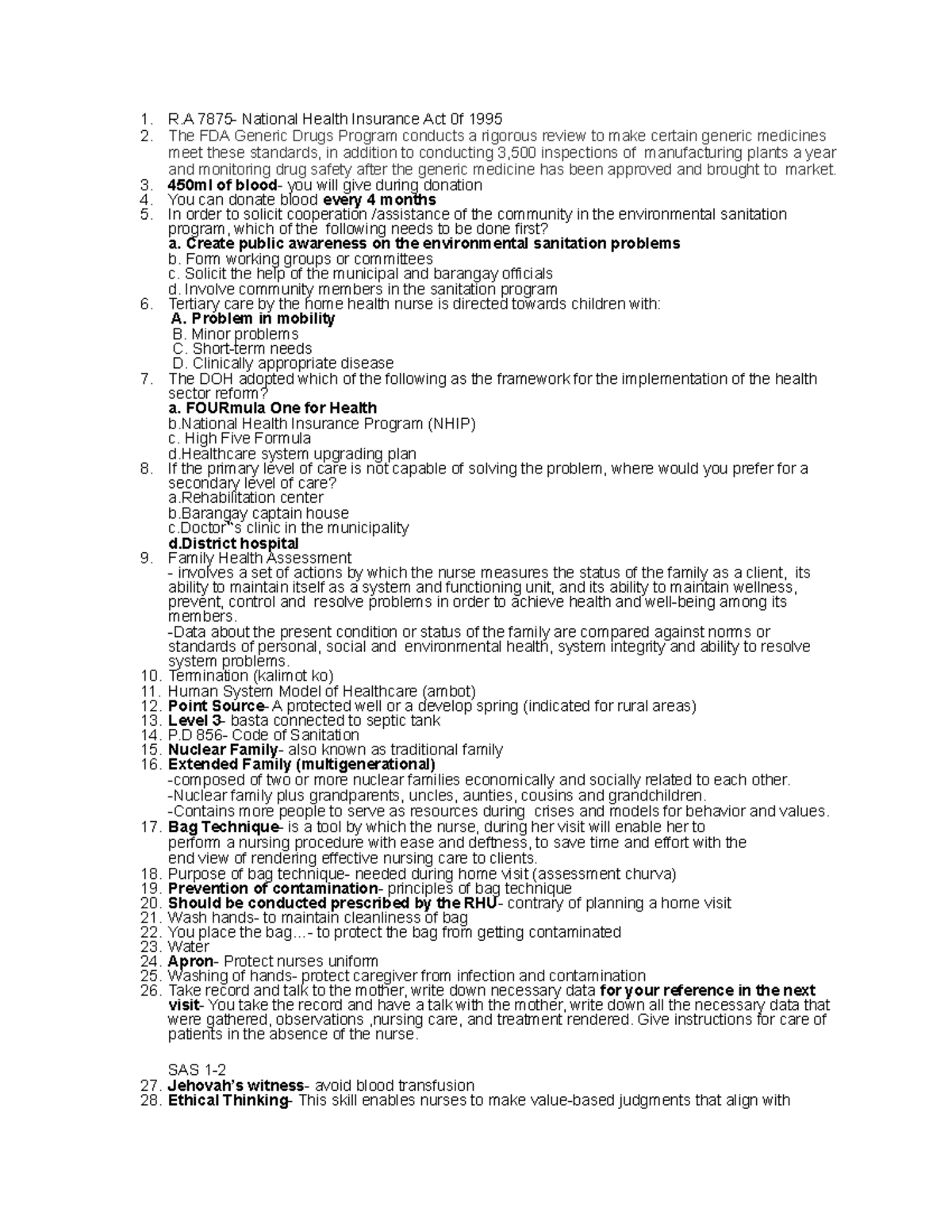 CHN-P1- Review - R 7875- National Health Insurance Act 0f 1995 The FDA ...