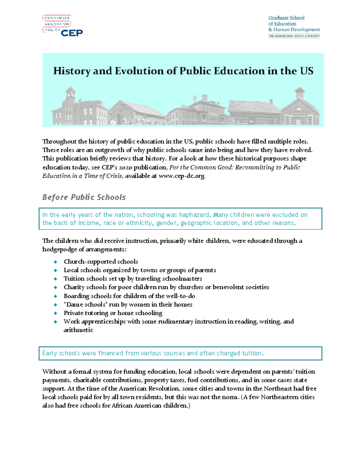 ED606970 - Throughout the history of public education in the US, public ...