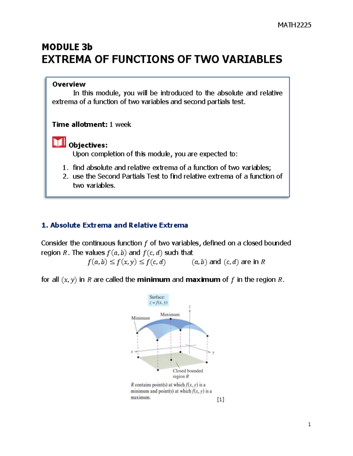 Math2225 Module 3b - Math for Engineers - PangSU - Studocu