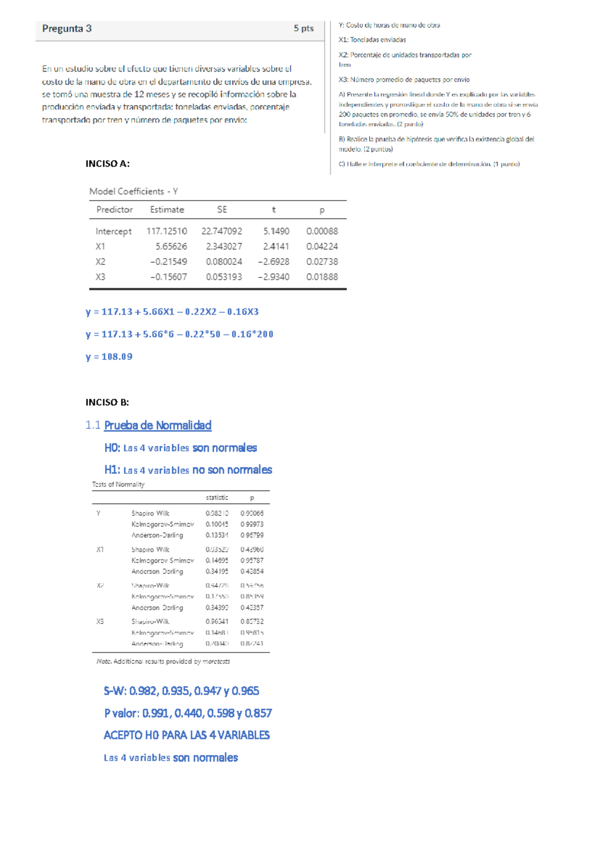 Pregunta 3 est - preugnta 3 - Estadistica Inferencial - UTP - Studocu