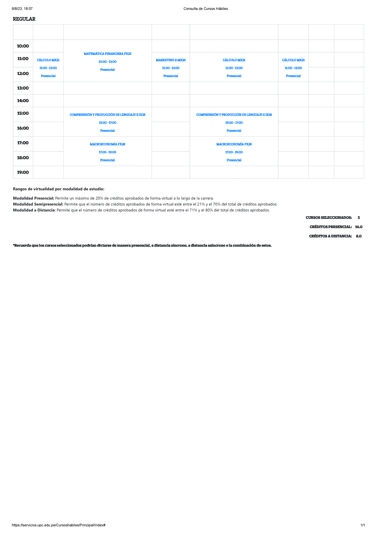 Horario 5 - dwef - 6/8/23, 18:07 Consulta de Cursos Hábiles - Studocu