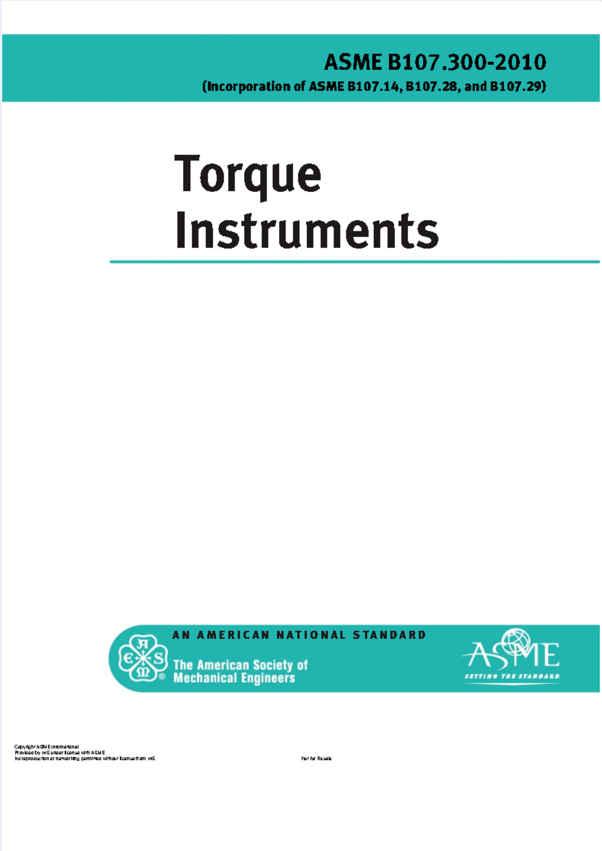 ASME NORMA DE CALIDAD - A N A M E R I C A N N A T I O N A L S T A N D A R D ASME B107- - Studocu